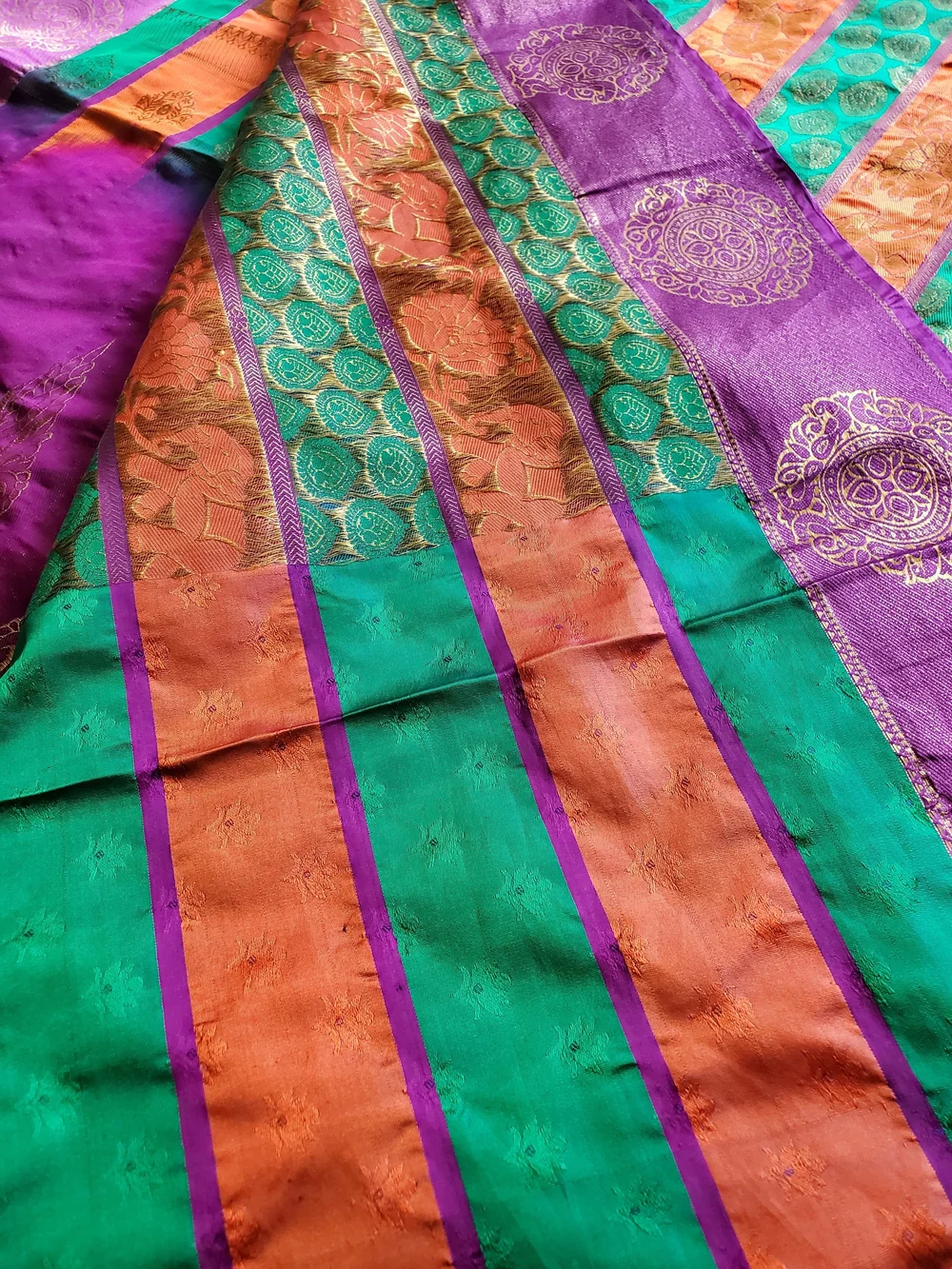 Dharmavaram | Sarees | Pure Silk Dharmavaram Pattu Saree Multicolor ...